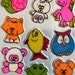 Vintage 1980s Puffy Animal Stickers Your Choice, Snail, Owl, Bunny ...