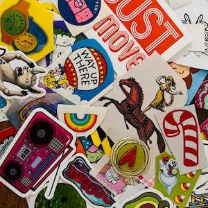 60+ Grab Bag Stickers! Vintage 1980s 1990s 2000s 2010s & Current ...