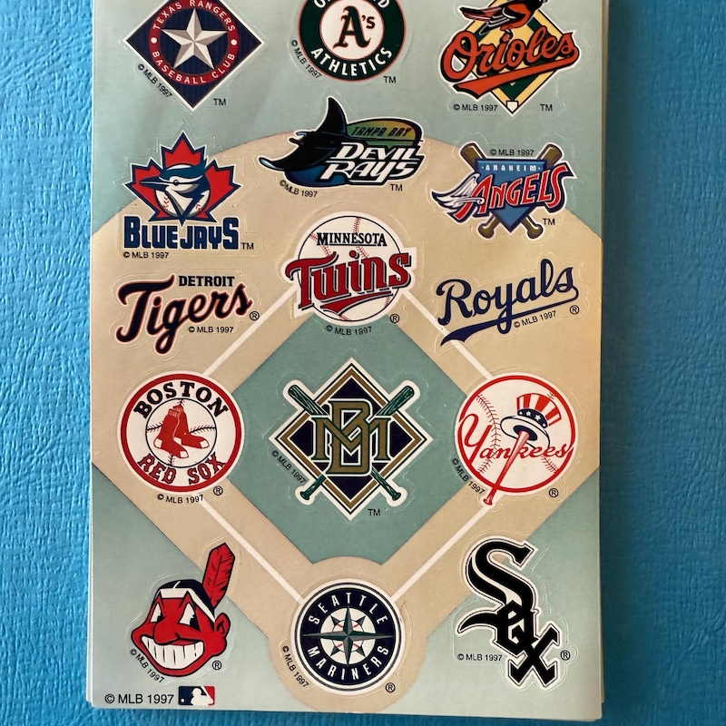 Retro Mlb Stickers - Etsy
