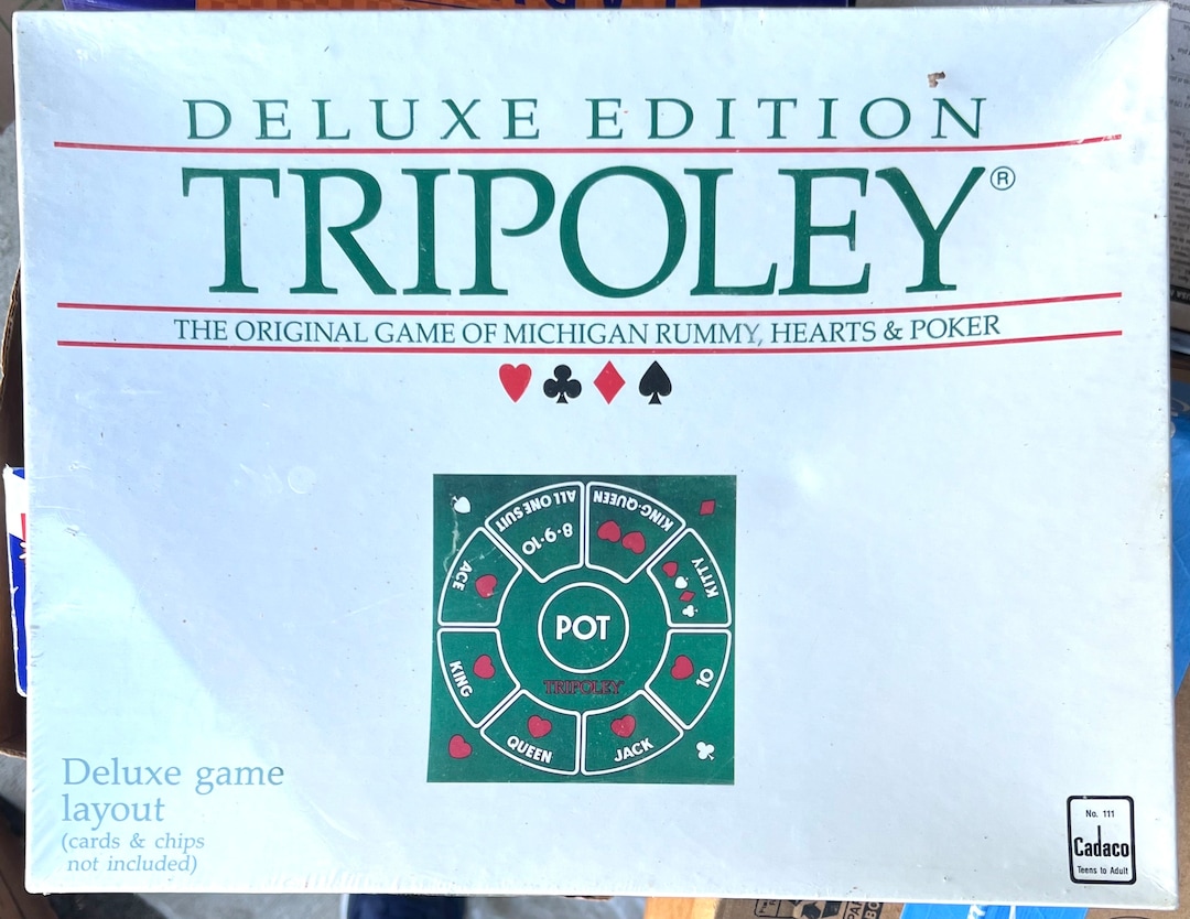 Vintage 1989 Tripoley Deluxe Edition Game, Cadaco, SEALED, Rare - Etsy