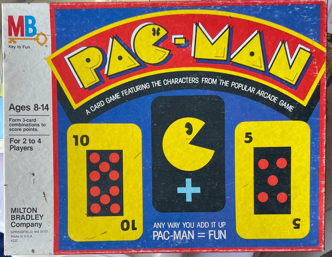 Vintage 1982 Pac-man Card Game Board Game. Complete! Milton Bradley ...
