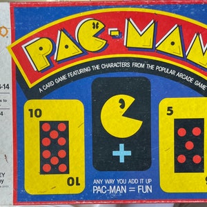 Vintage 1982 Pac-man Card Game Board Game. Complete! Milton Bradley ...