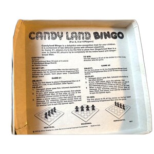 Vintage 1977 Candy Land Bingo Game, Milton Bradley - Etsy