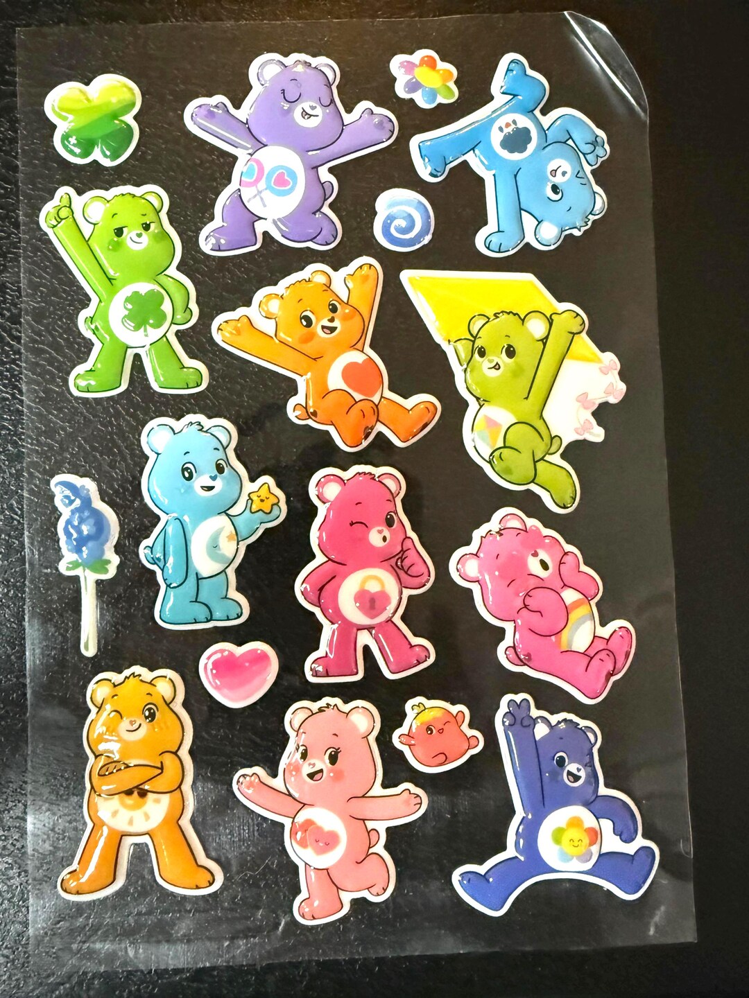 Puffy Care Bears Sticker Sheet - Etsy