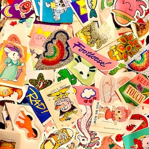 60+ Grab Bag Stickers! Vintage 1980s 1990s 2000s 2010s & Current ...
