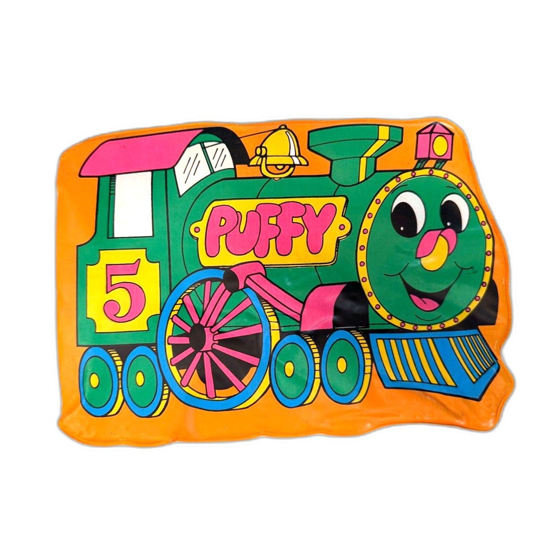 Vintage 1987 Puffy the Train Vinyl Children's Book - Etsy