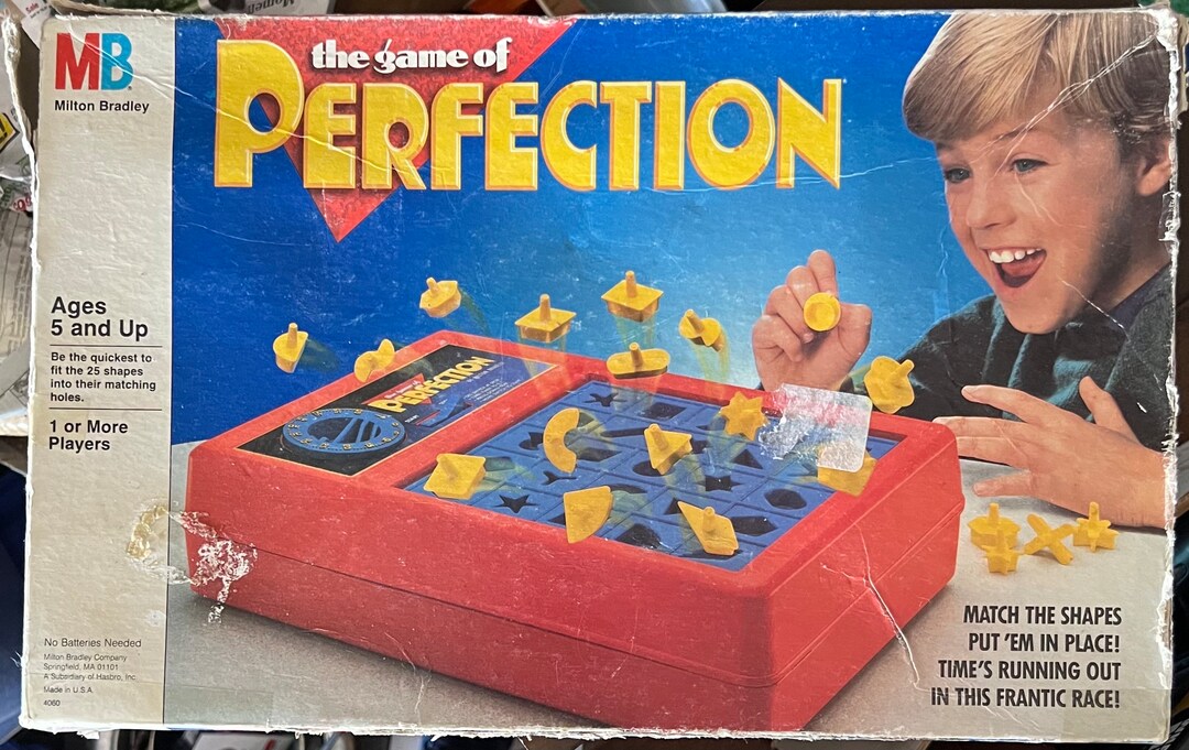 Vintage 1980s Perfection Game, Pop-up, Milton Bradley Read Description ...