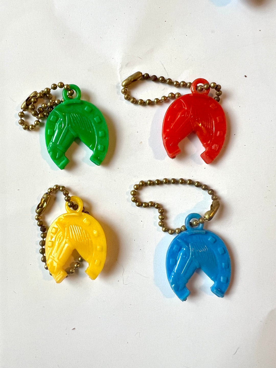 Vintage 60s Lucky Horseshoe Horse Gumball Machine Prize Keychain ...
