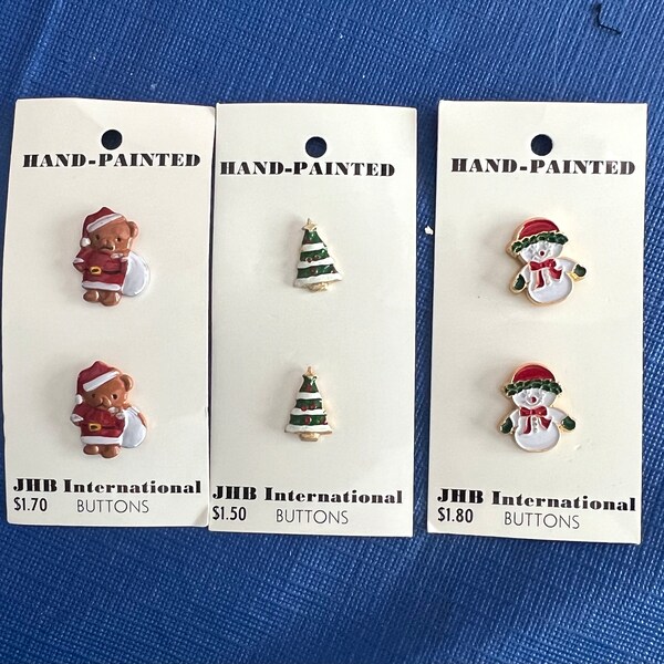 Miniature Christmas Buttons - Etsy