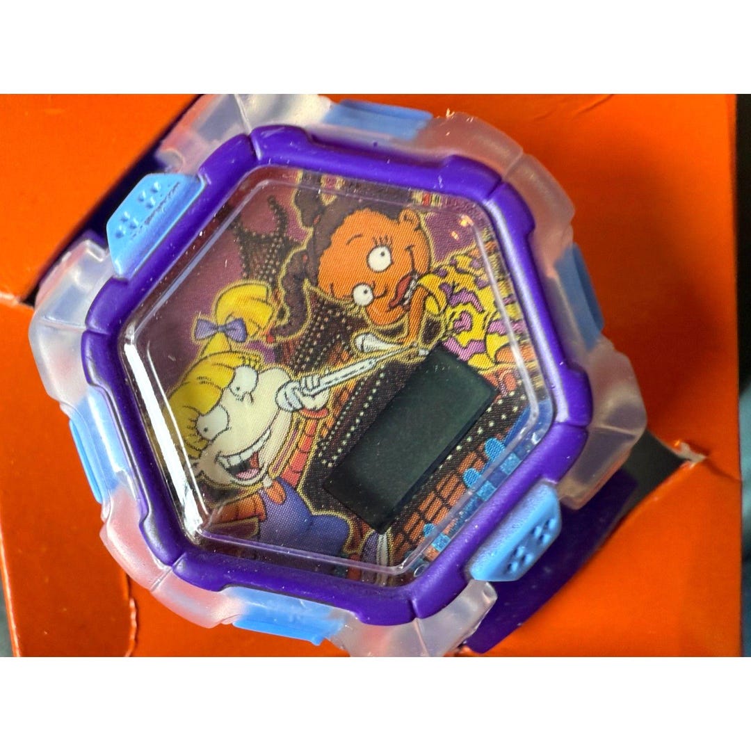 Vintage 2000 Rugrats in Paris Angelica and Susie Digital Chatback Watch ...