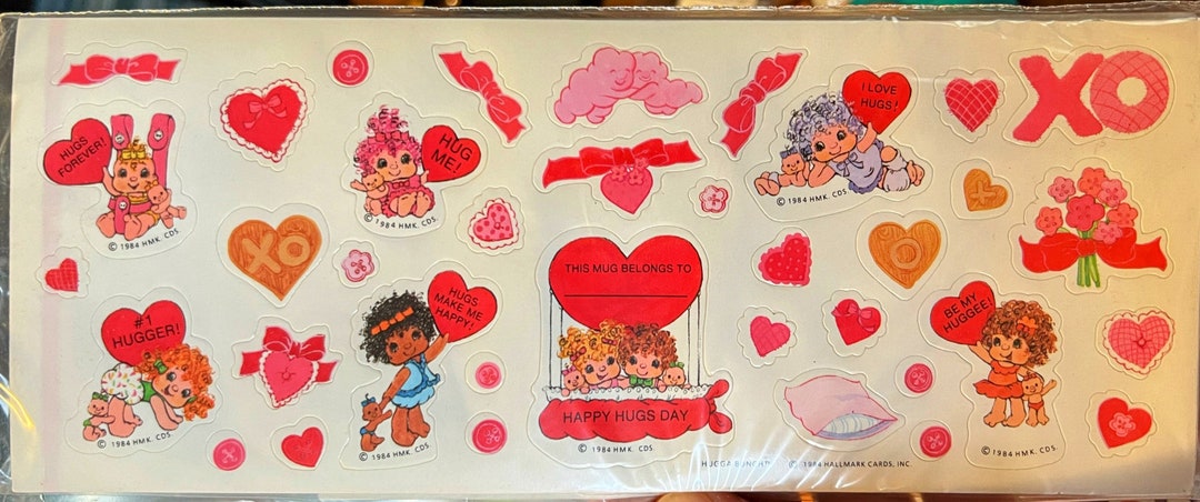 Vintage Hugga Bunch Valentine’s Day Love Sticker Sheets. - Etsy