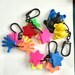 Vintage 1980s Kitschy Keychains, Hands, Stars, Teddybears, Plastic ...