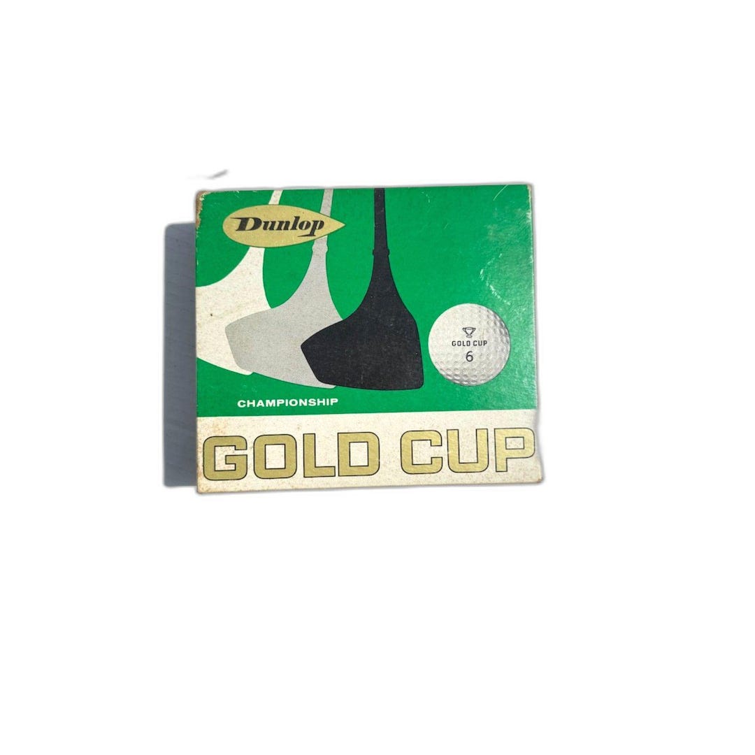 Vintage 1960s Dunlop Gold Cup Golf Balls Plus Extras - Etsy