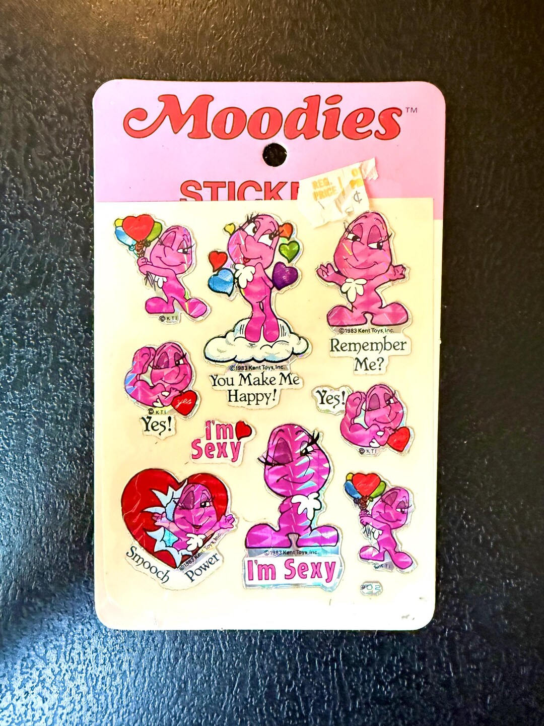 Vintage 1983 Moodies I’m Sexy Prism Sticker Pack, Kent Toys - Etsy