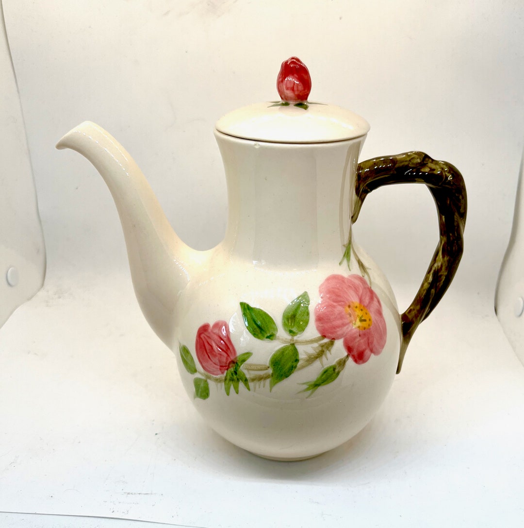 Vintage Franciscan Desert Rose Ceramic Coffee Pot, Tea Pot With Lid and ...