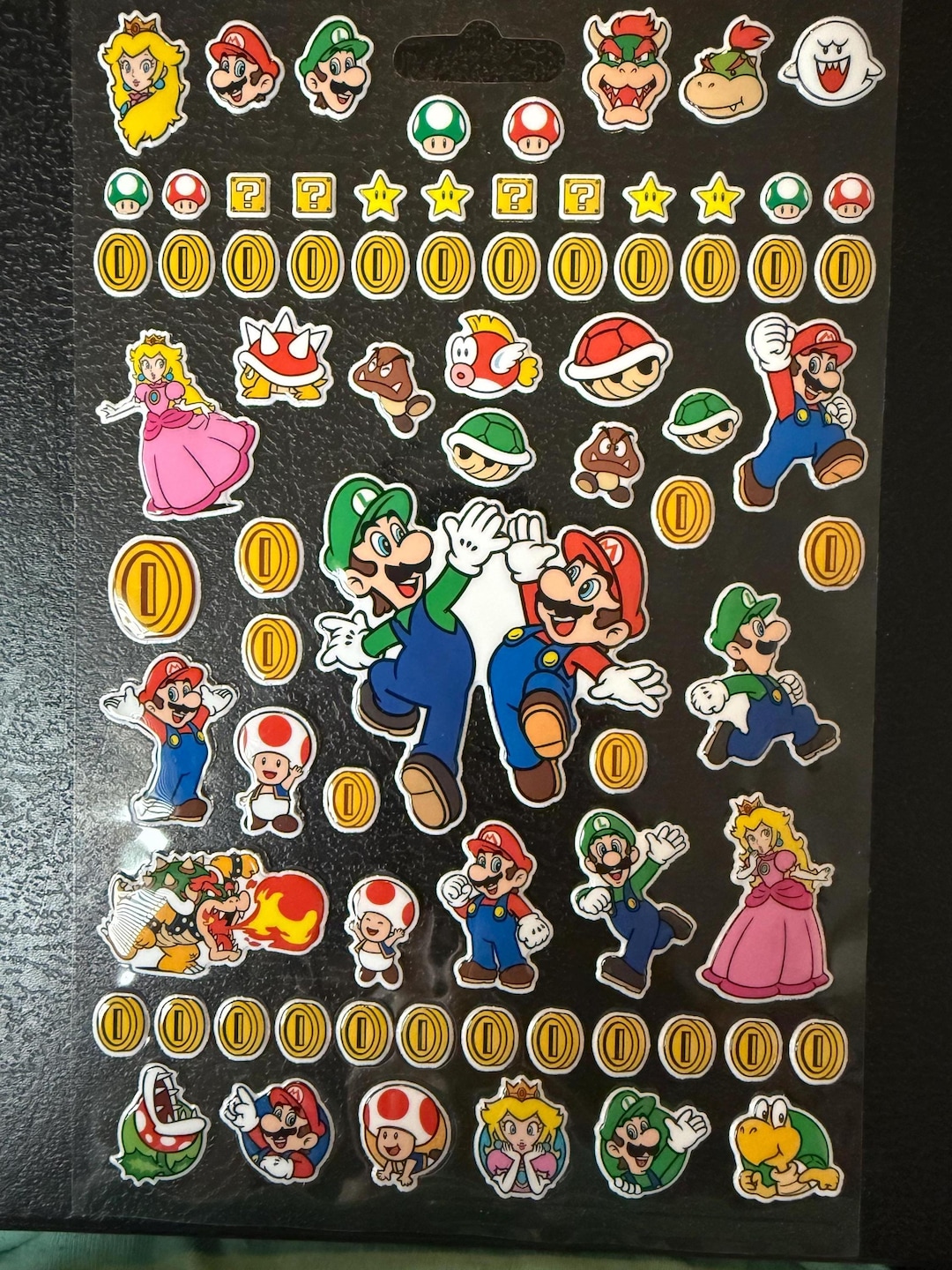 Puffy Mario Bros. Sticker Sheet, Nintendo, Mario Brothers - Etsy