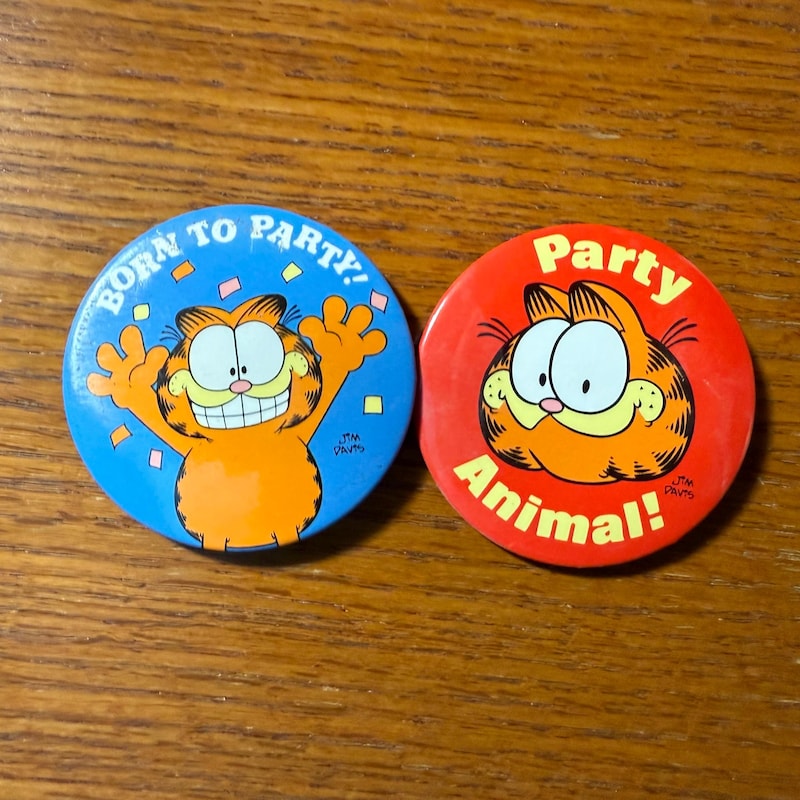 Vintage Badge Garfield - Etsy