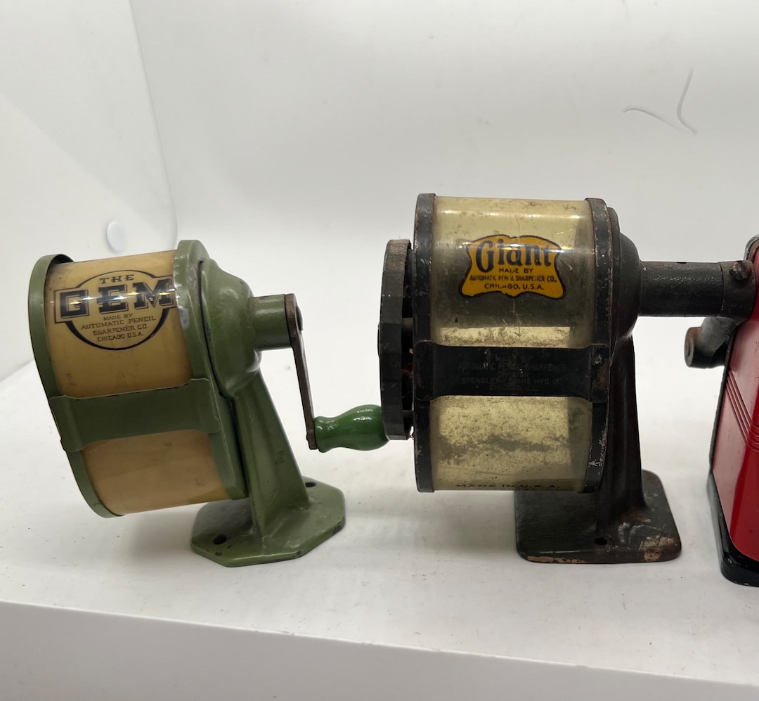 Vintage 1920s the Gem or Giant Pencil Sharpener; Automatic Pencil ...