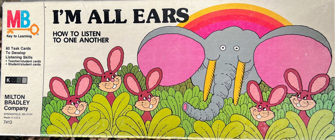 Vintage 1983 I’m All Ears Game. Rare. Milton Bradley Educational Game ...