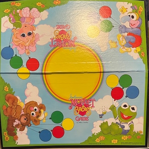 Vintage 1984 Jim Hensons Muppet Babies Board Game. Color Matching Game ...