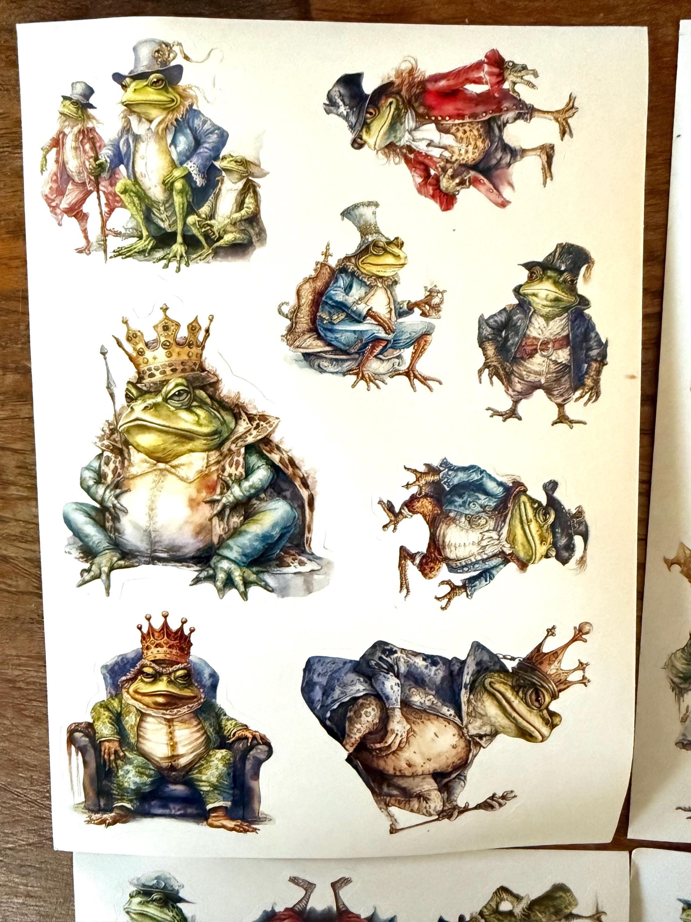 Royal King Queen Frog Toad Sticker Sheet; Your Choice - Etsy