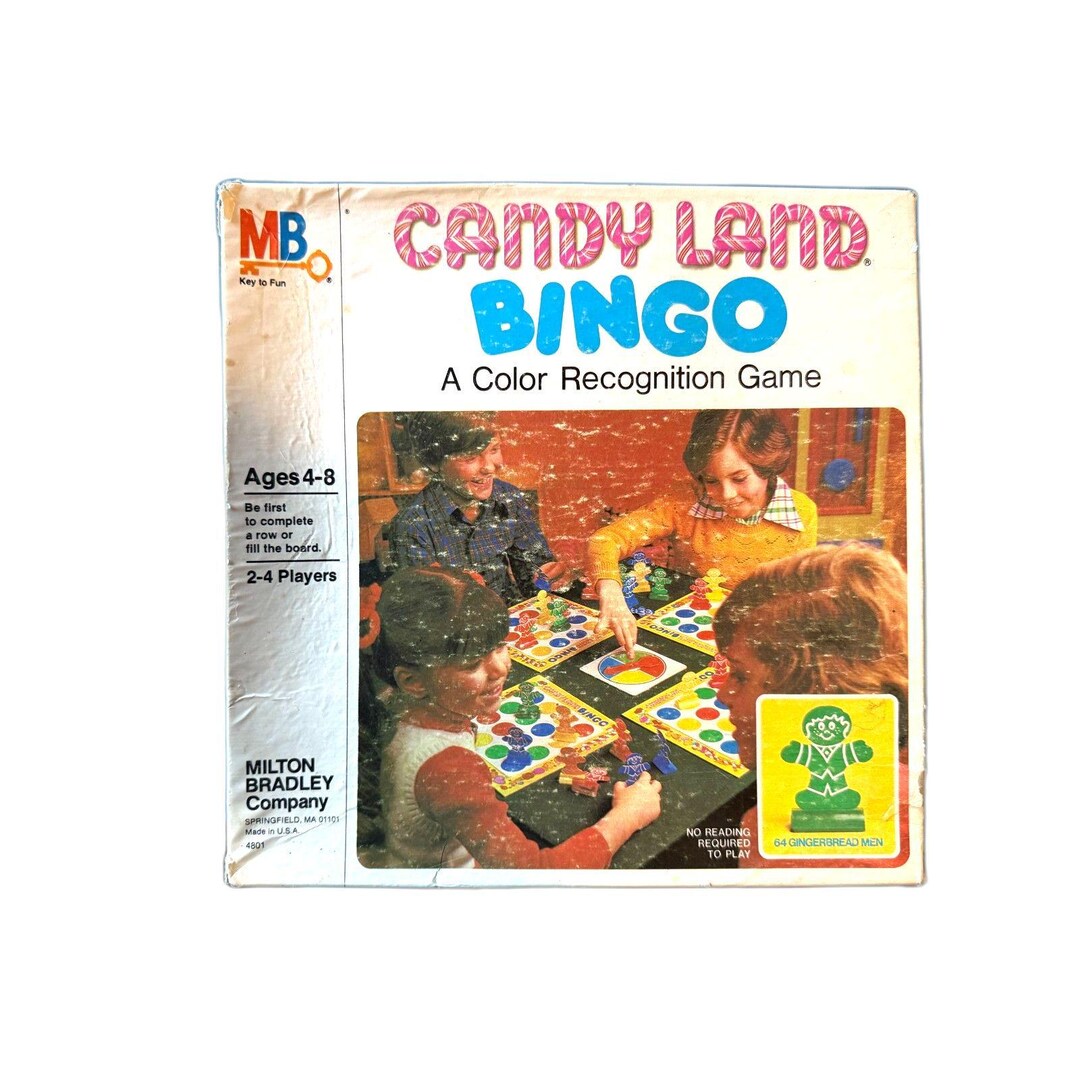 Vintage 1977 Candy Land Bingo Game, Milton Bradley - Etsy