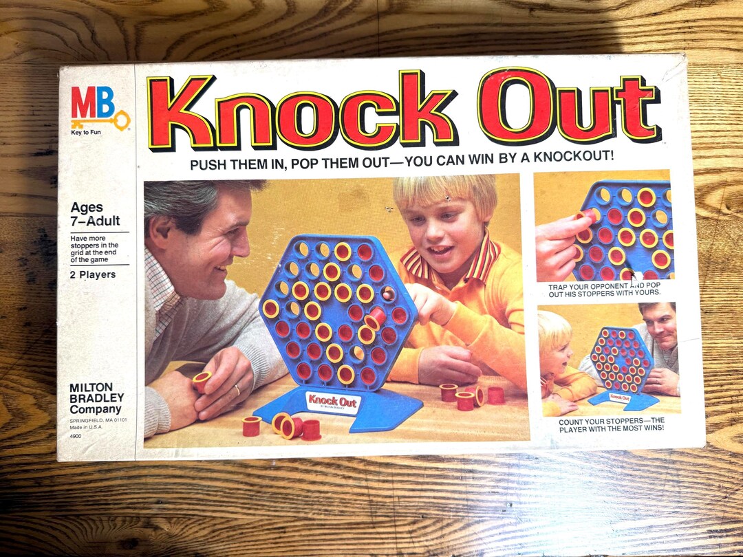 Vintage 1978 Knock Out Game by Milton Bradley - Etsy