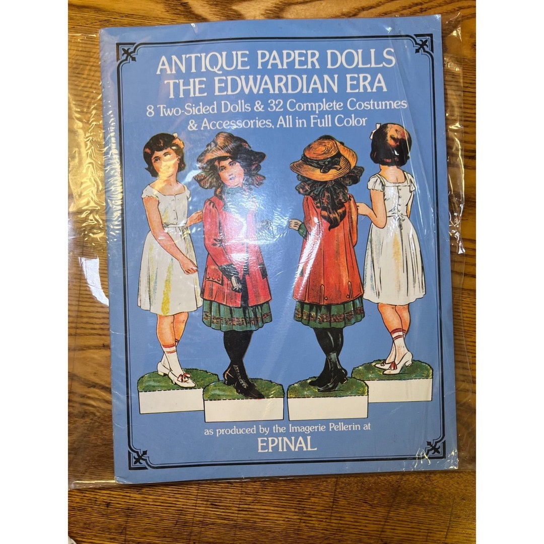 Vintage 1973 Antique Paper Dolls the Edwardian Era Paper Dolls Book ...