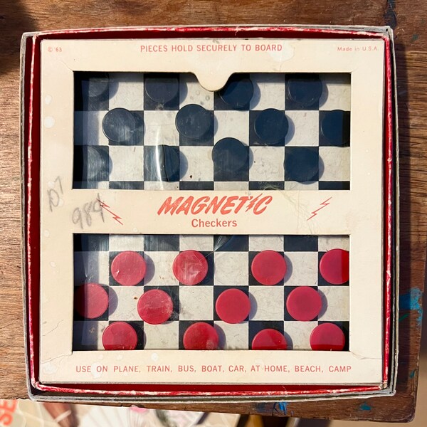Magnetic Checkers - Etsy
