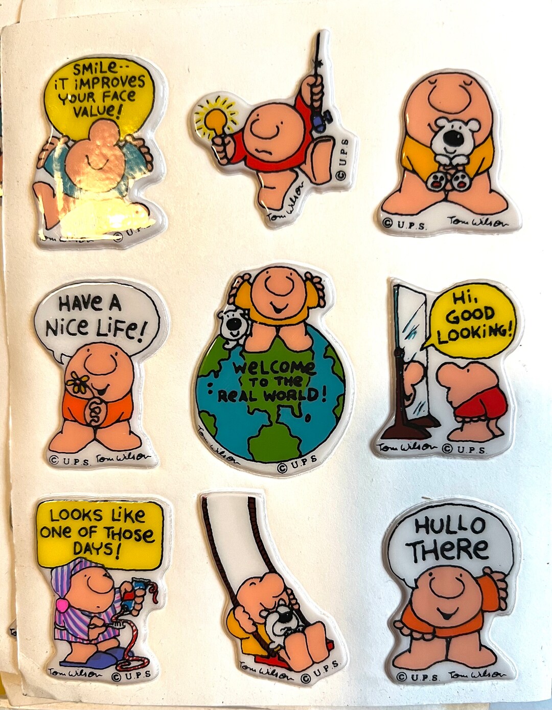 Vintage 1980s Ziggy Puffy Sticker Sheet - Etsy