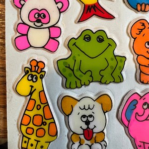 Vintage 1980s Puffy Animal Stickers; Your Choice, Snail, Owl, Bunny ...