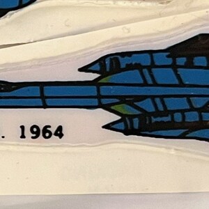 Vintage Puffy Fighter Jet Stickers. 1090s Brand New. War Planes ...