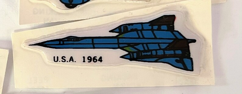 Vintage Puffy Fighter Jet Stickers. 1090s Brand New. War - Etsy