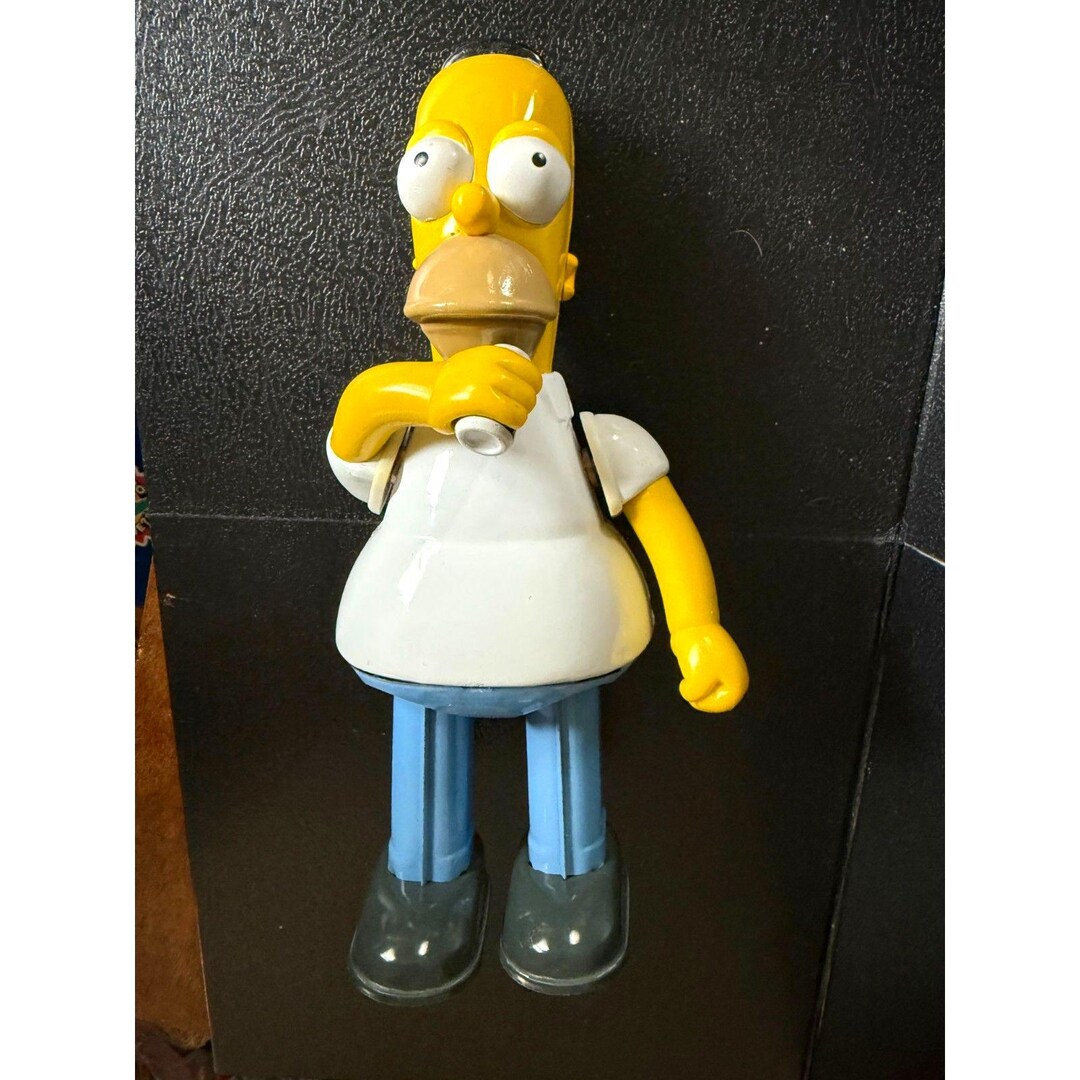 Vintage 2002 Homer Simpson Wind up Tin Action Toy Figure by Rocket - Etsy
