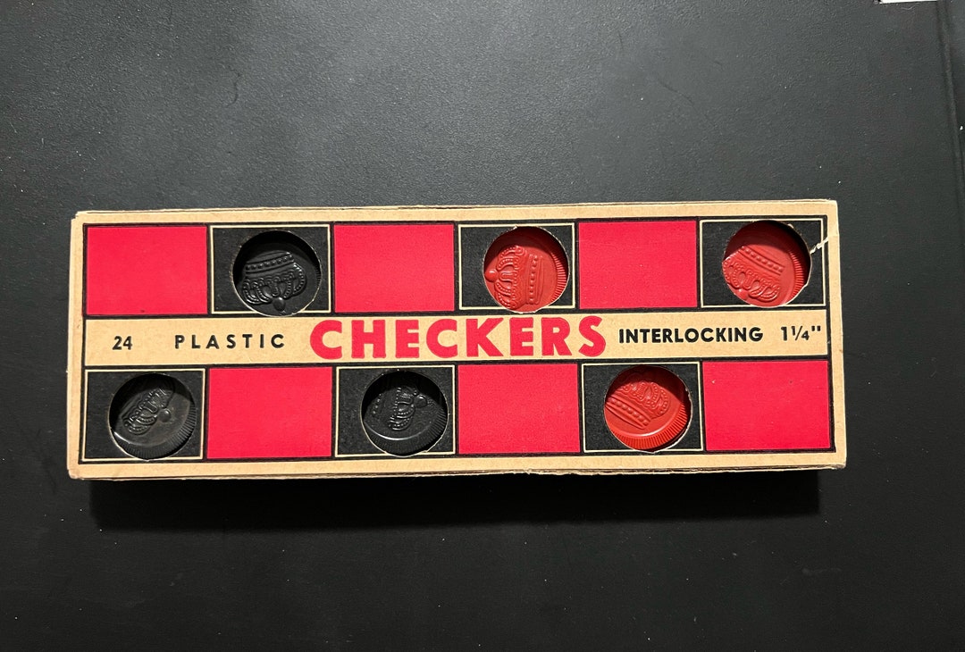 Vintage Checkers. Interlocking. 1950s. Made in USA - Etsy