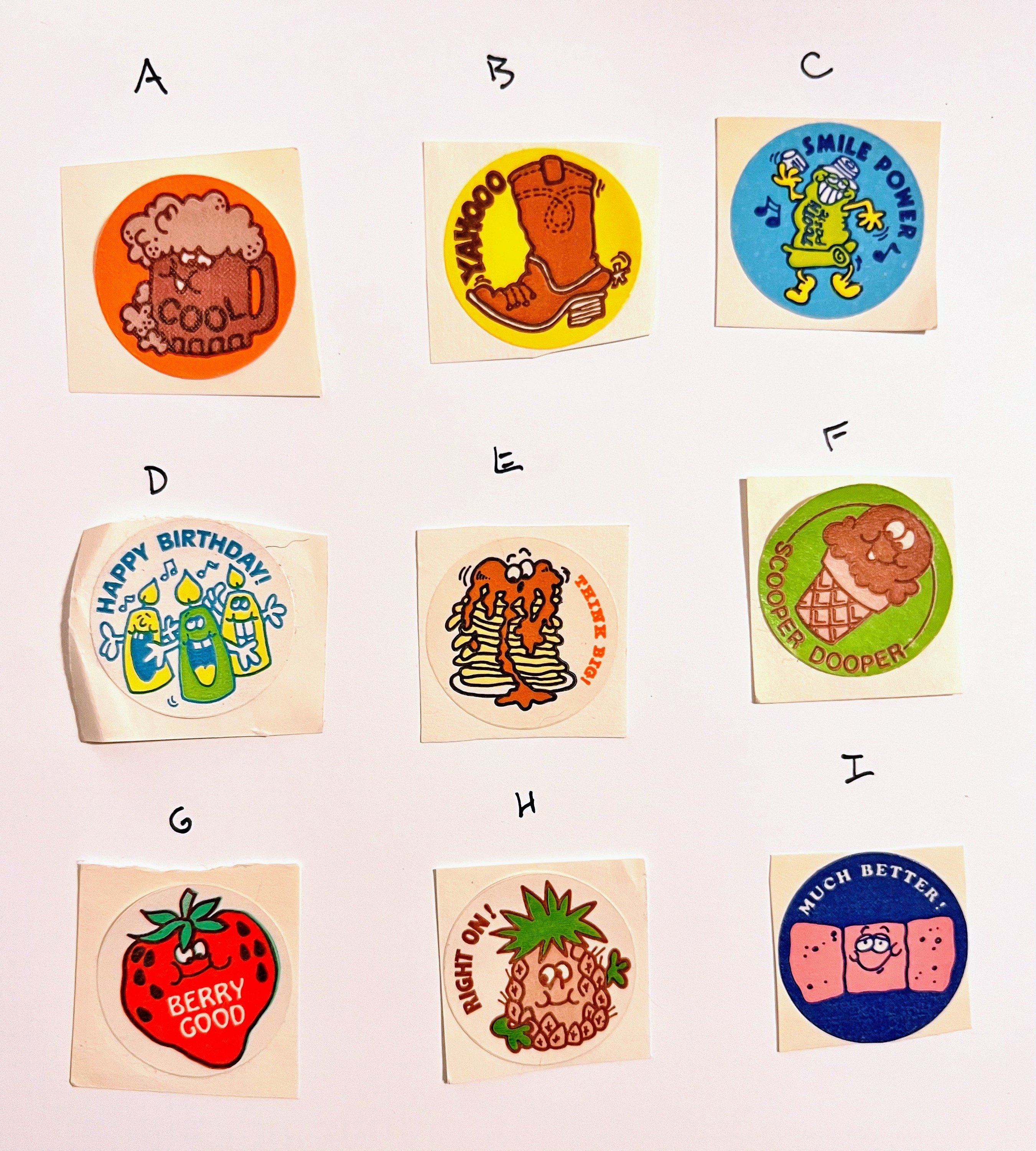 Vintage Scratch and Sniff Stickers From the 80s. Take Your - Etsy