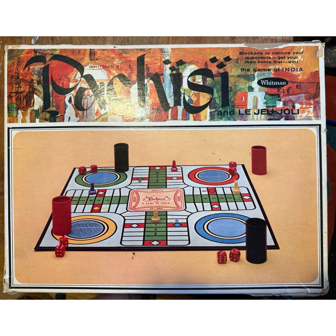 Vintage 1967 Pachisi Board Game: the Game of India and Le Jeu Joli Game ...