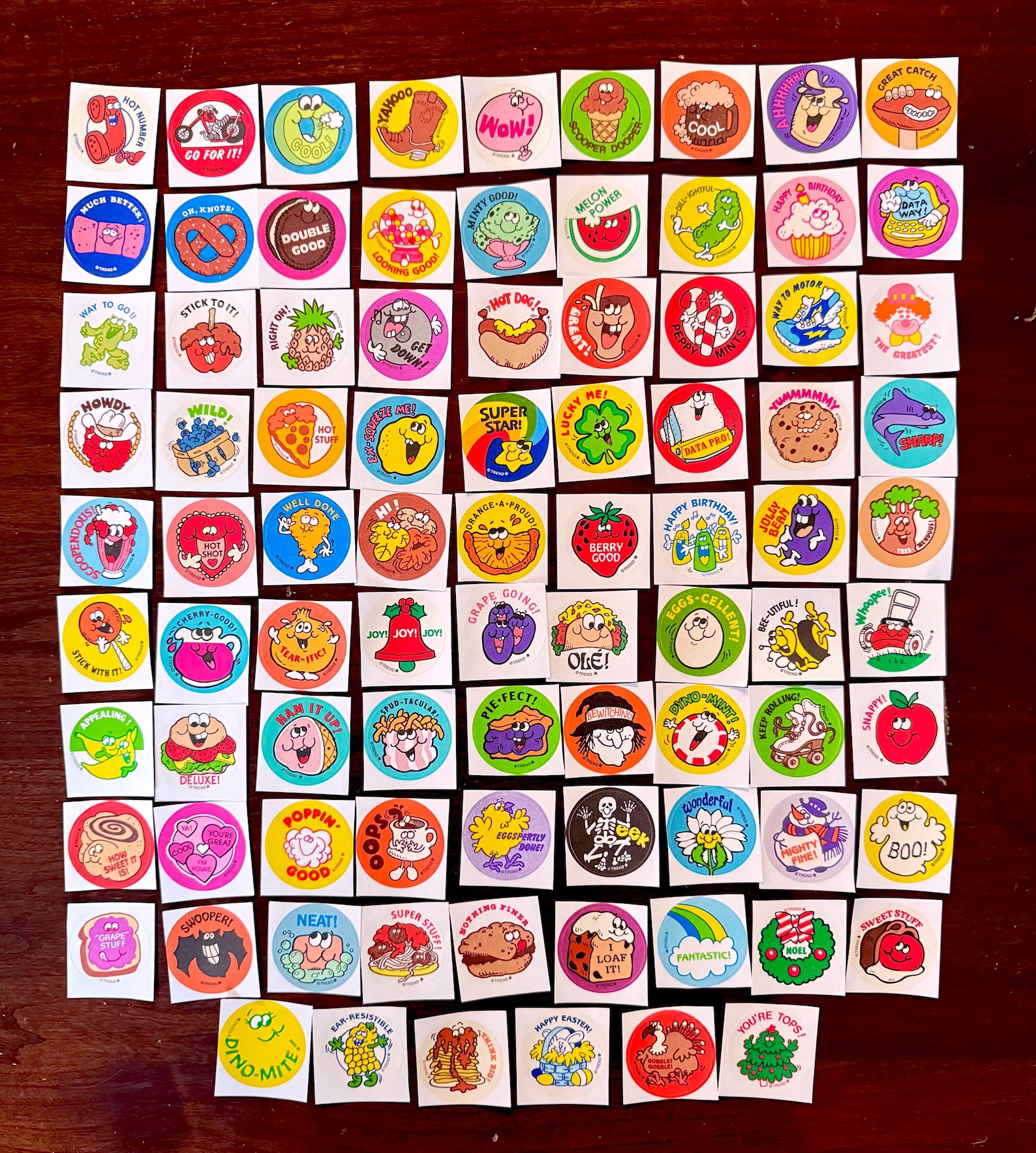 All 101 Retro 80s Scratch and Sniff Stickers; You Get One of Each (101 ...