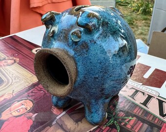 Handmade Pottery Piggy Bank - Etsy