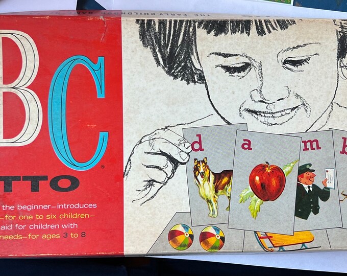 Vintage 1963 ABC Lotto Game, Alphabet Cards, Ed-u-cards - Etsy