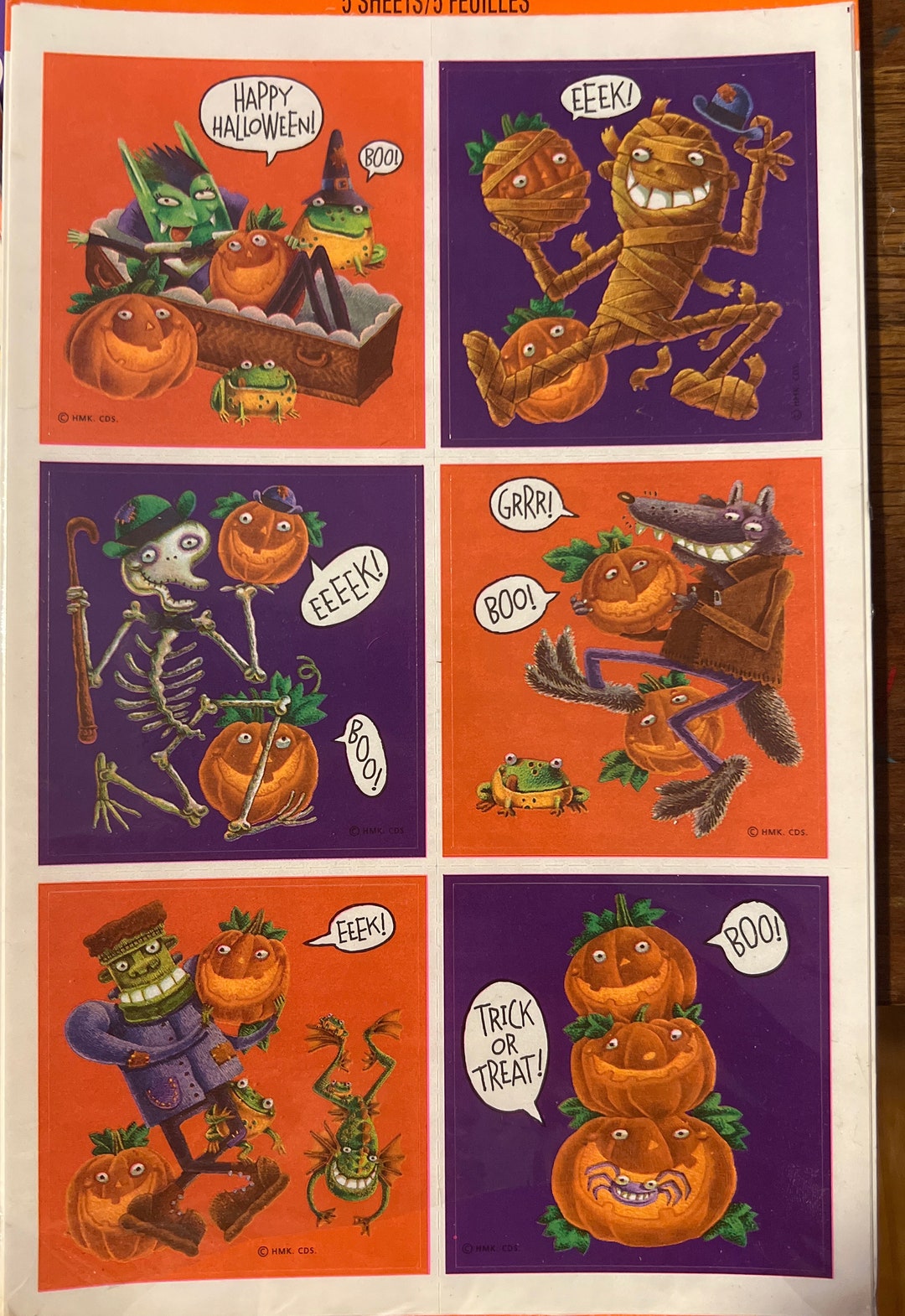 Vintage Halloween Stick-r-treats Sticker Sheet Ambassador Hallmark - Etsy