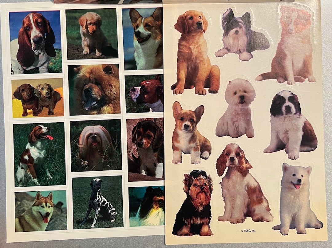 Vintage 1980s Puppy Dog Stickers Sheet, Your Choice - Etsy