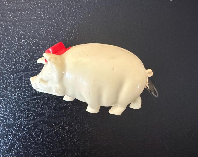 Vintage Mid Century 1950s Pig Sewing Tape Measure, Miniature, Trinket ...