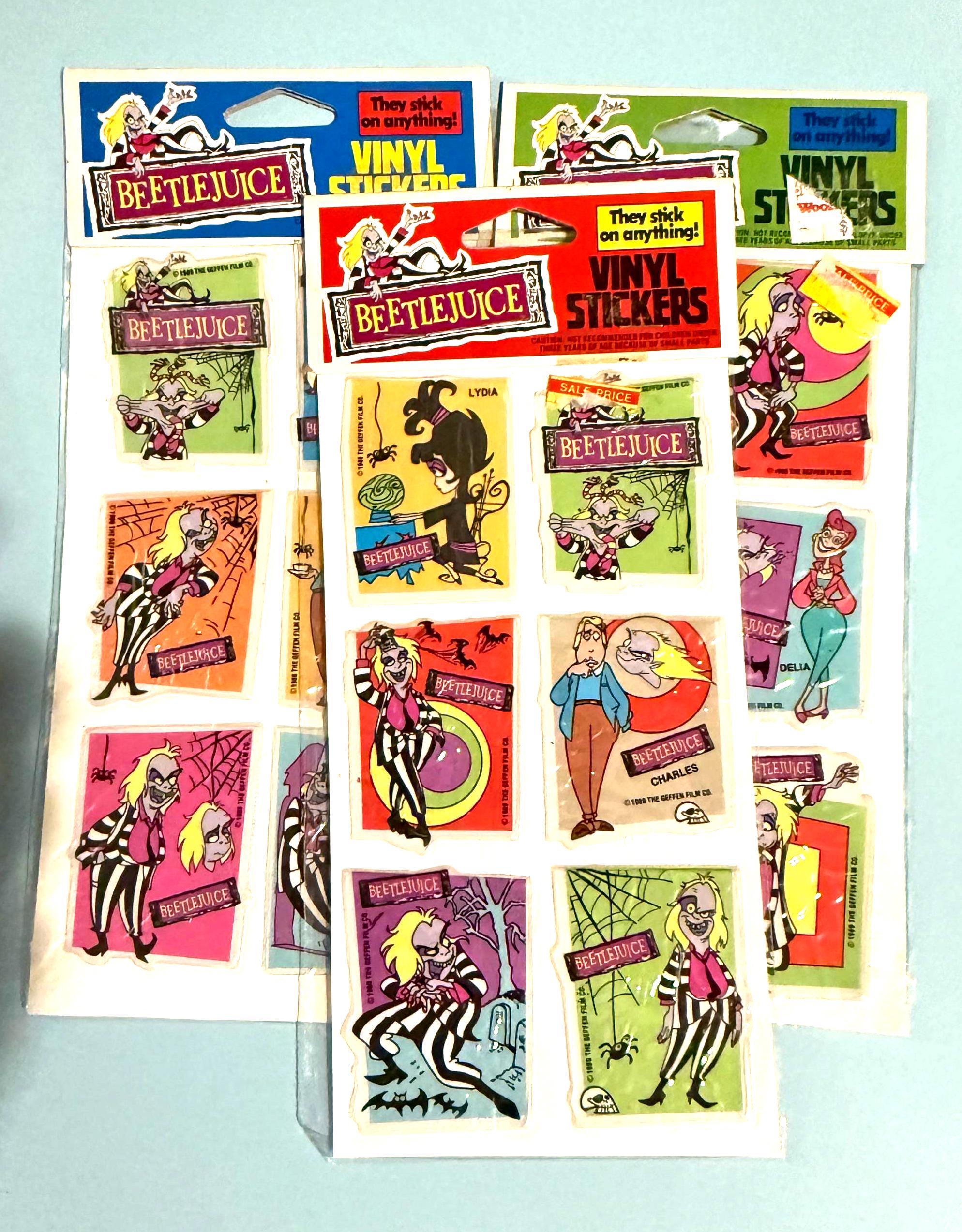 Vintage 1988 Puffy Beetlejuice Sticker Pack; Your Choice - Etsy