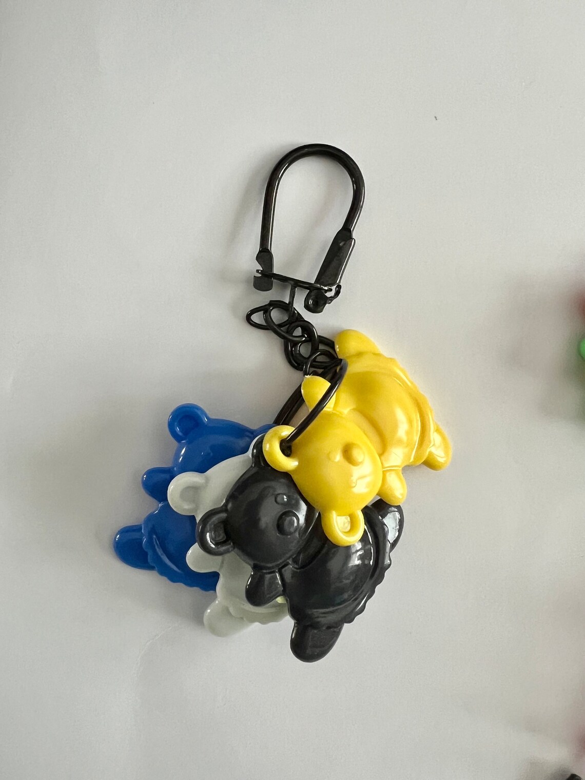 Vintage 1980s Kitschy Keychains, Hands, Stars, Teddybears, Plastic ...