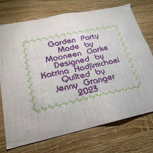 Embroidered Quilt Labels - Etsy