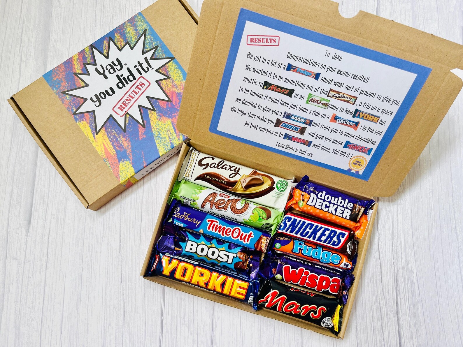 Exam Results Day Gift | You Did It | Chocolate Gift Box ...