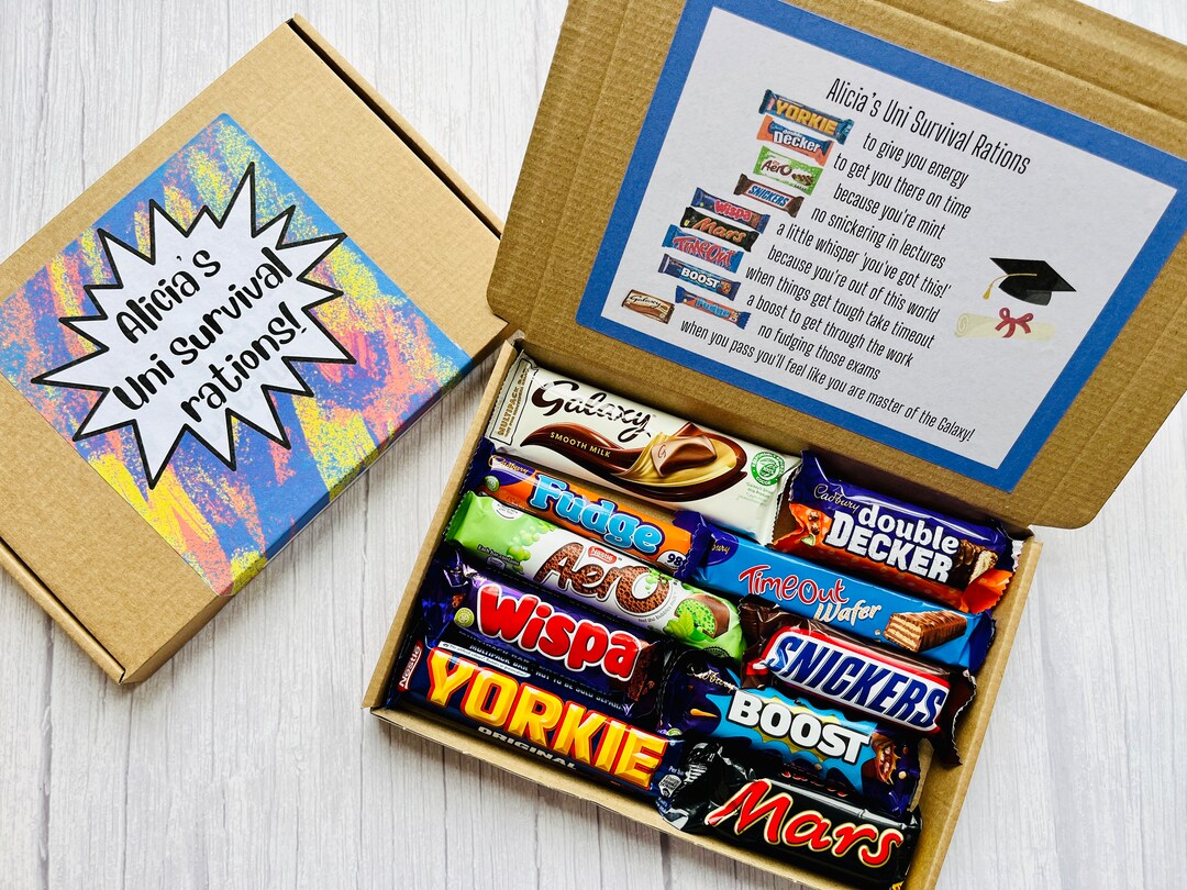 University Survival Chocolate Gift Box | Novelty Chocolate Gift | Back ...