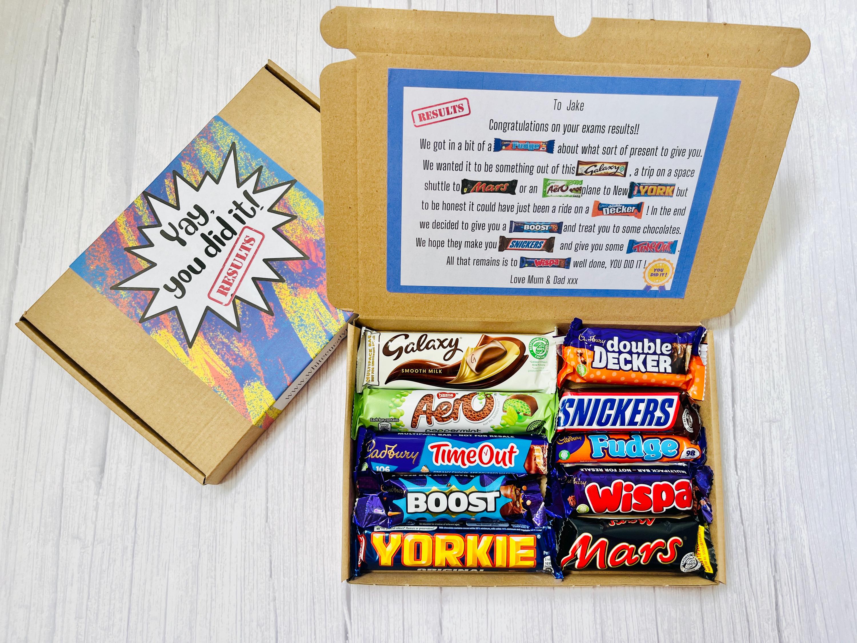 Exam Results Day Gift | You Did It | Chocolate Gift Box ...