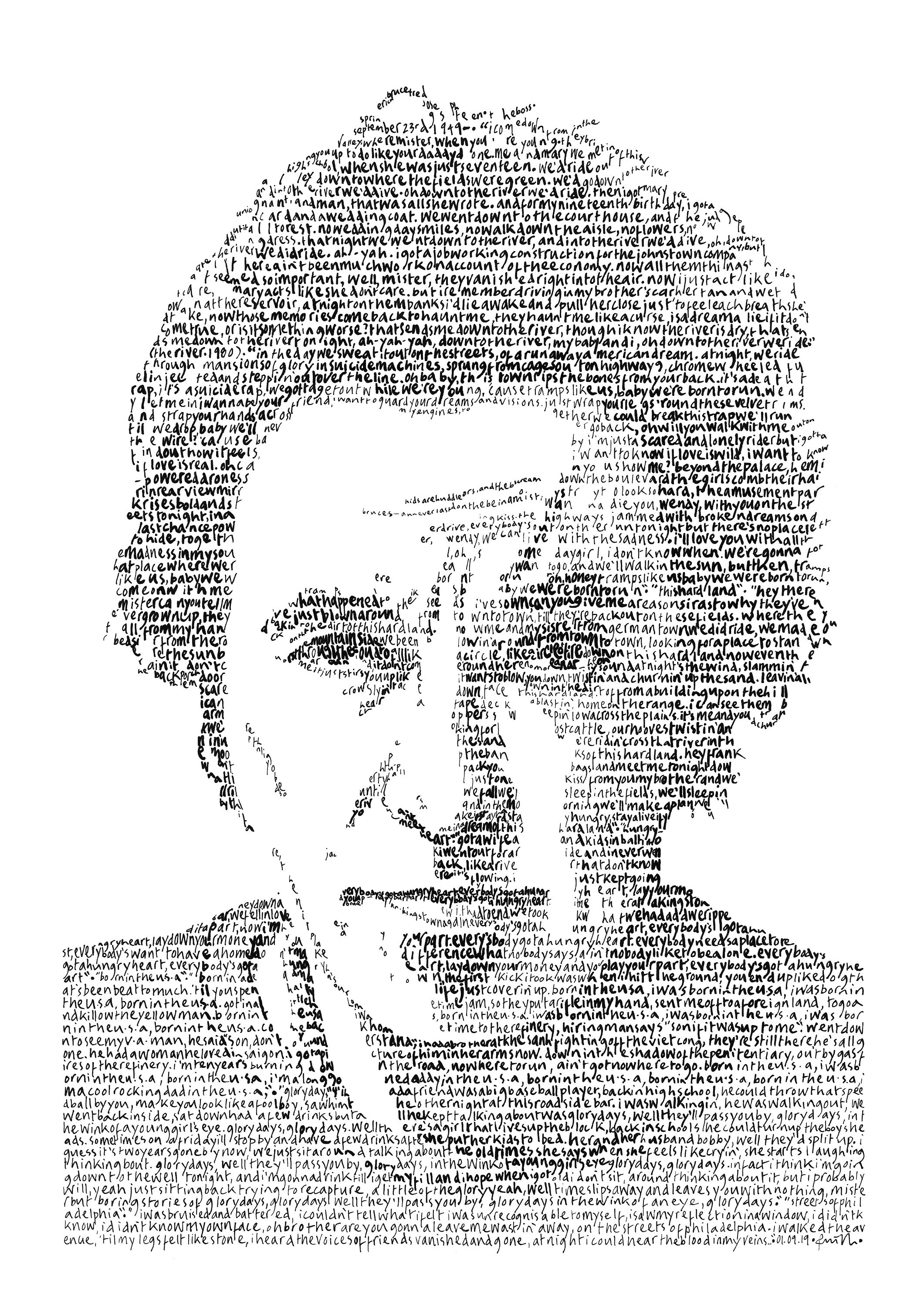 Bruce Springsteen print - Etsy